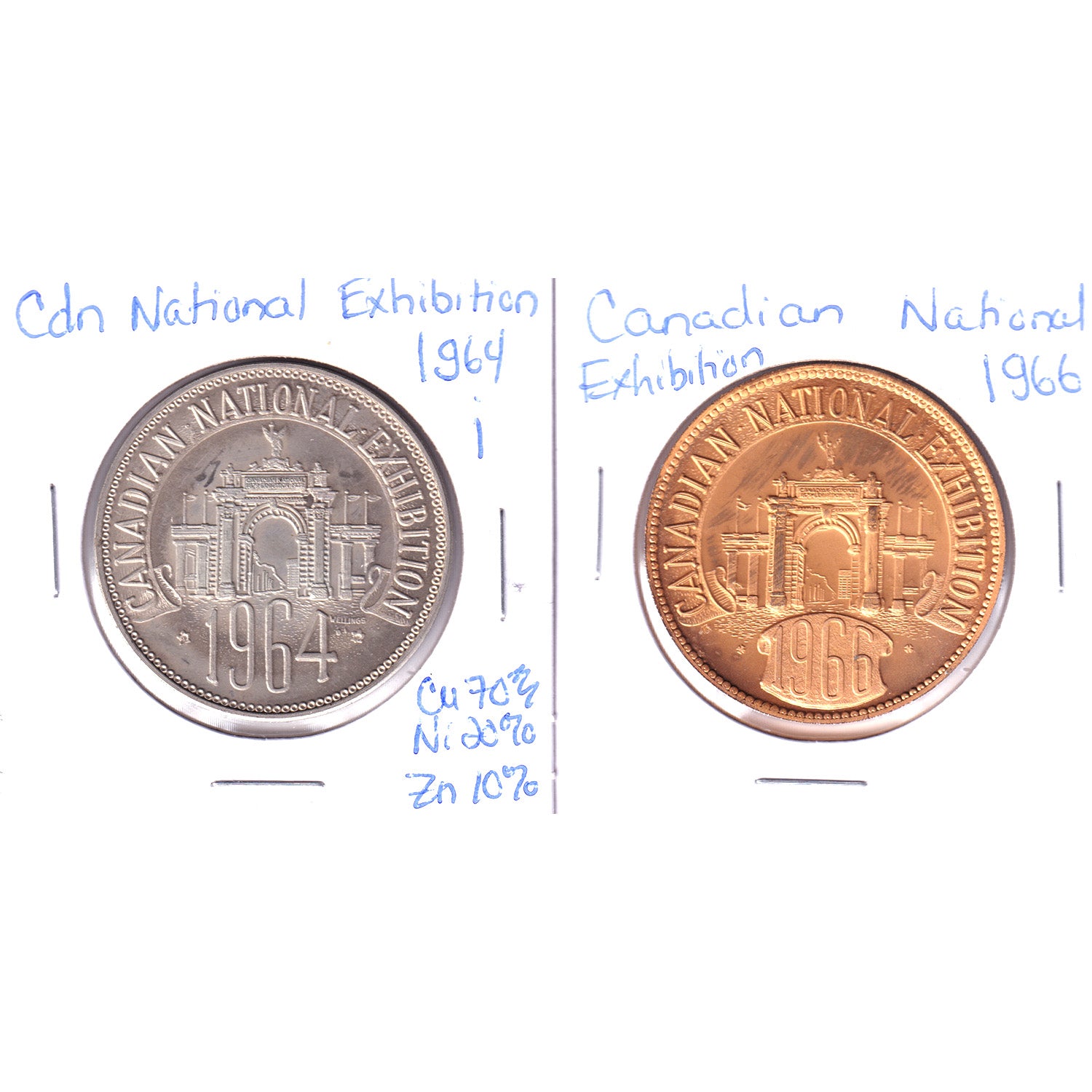 Pair of 1964 &1966 Canadian National Exhibition Token – Colonial Acres ...