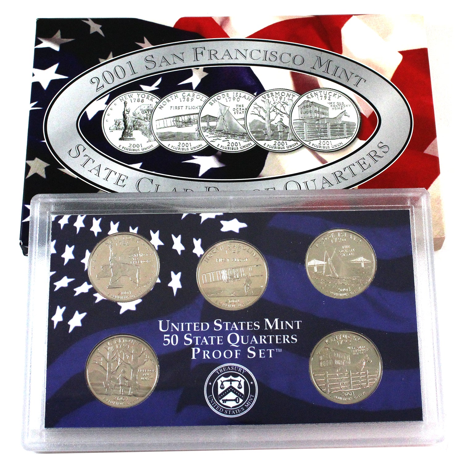 2001 S USA Mint State Quarters Proof Set – Colonial Acres Coins