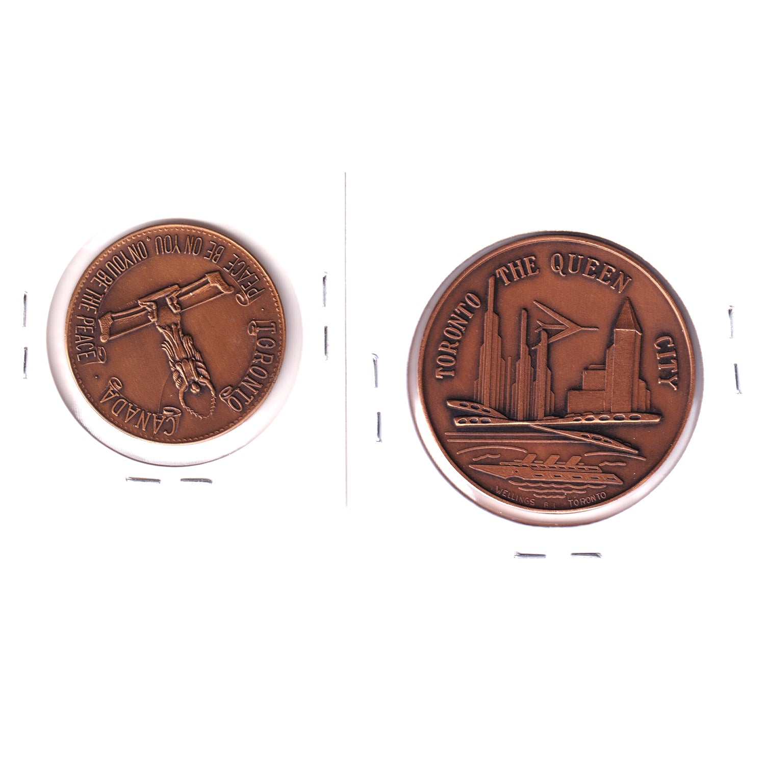 Pair of 1963 Canadian National Exhibition Medallions – Colonial Acres Coins