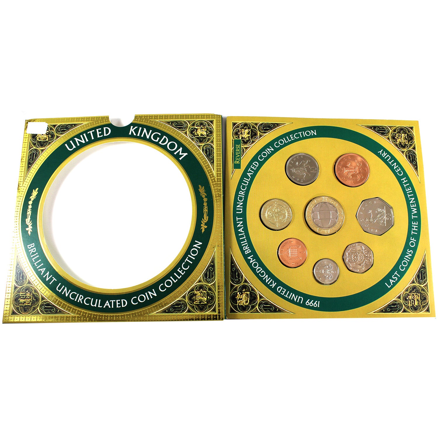 1999 UK Last Coins of The Twentieth Century Brilliant Uncirculated 8 ...