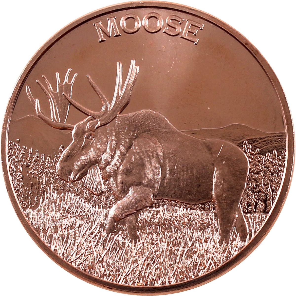 Moose 1oz. .999 Fine Copper – Colonial Acres Coins