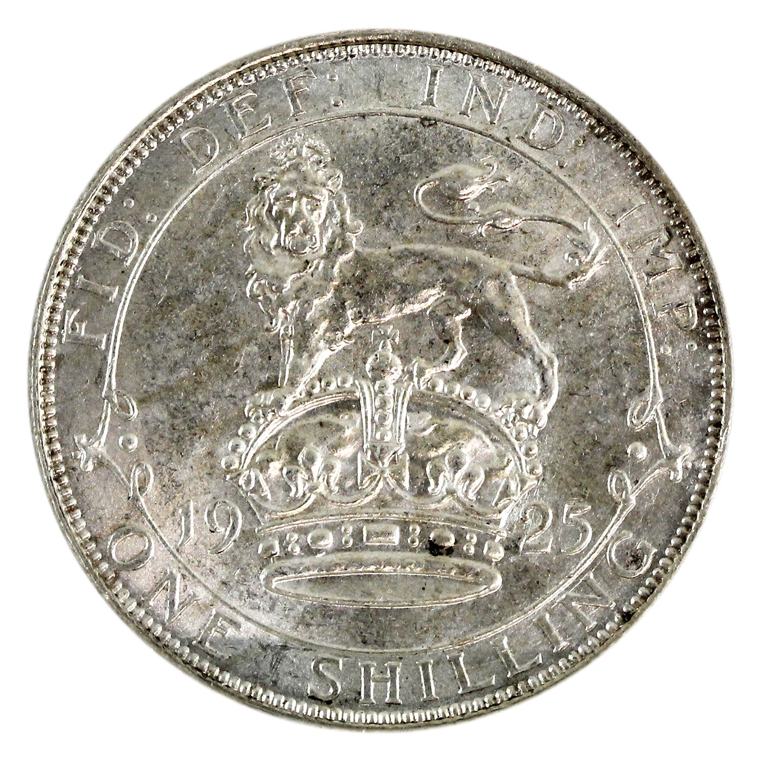 Great Britain 1925 Shilling Uncirculated (MS-60) $ – Colonial Acres Coins