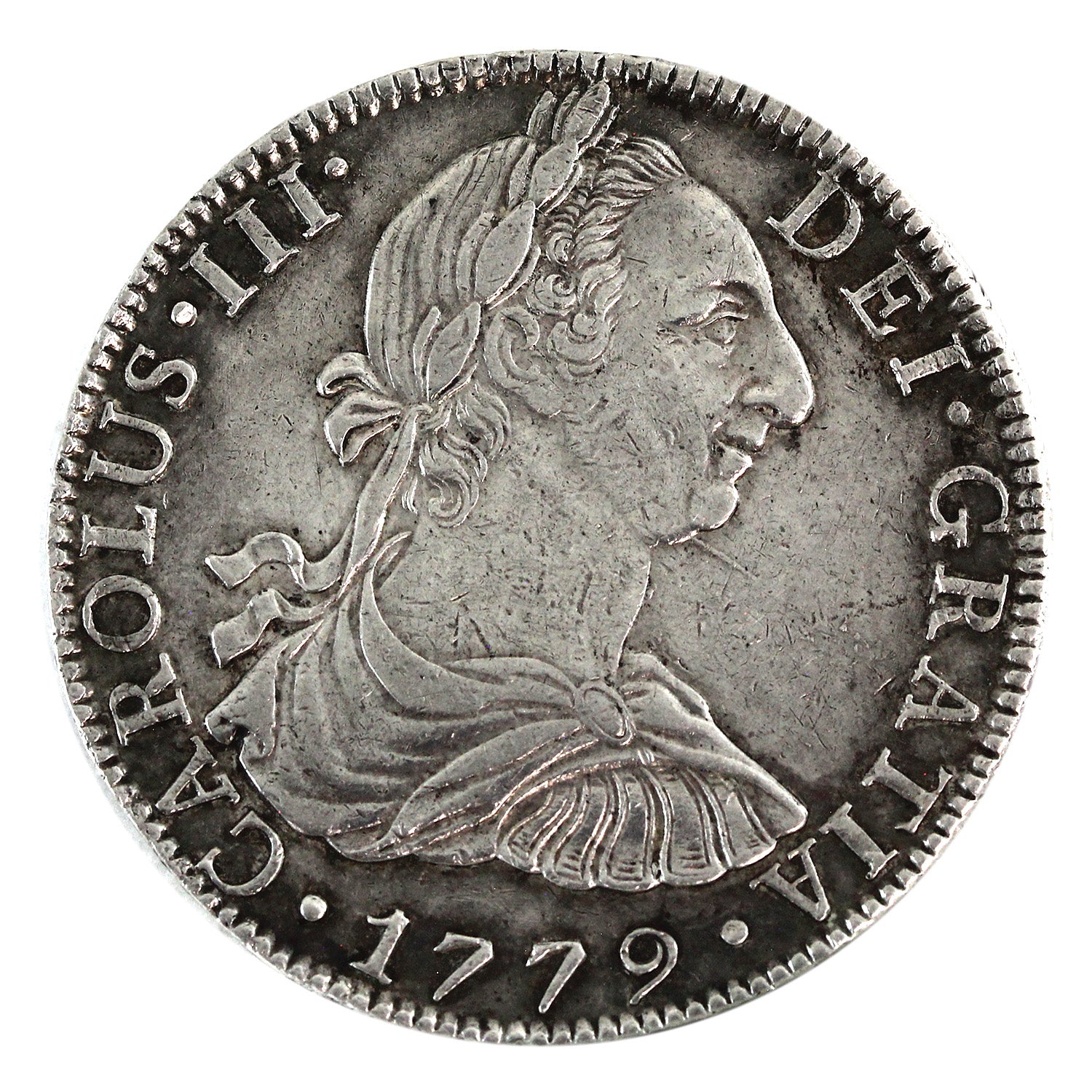 Mexico 1779FF MO 8 Reales Extra Fine (EF40) $ – Colonial Acres Coins